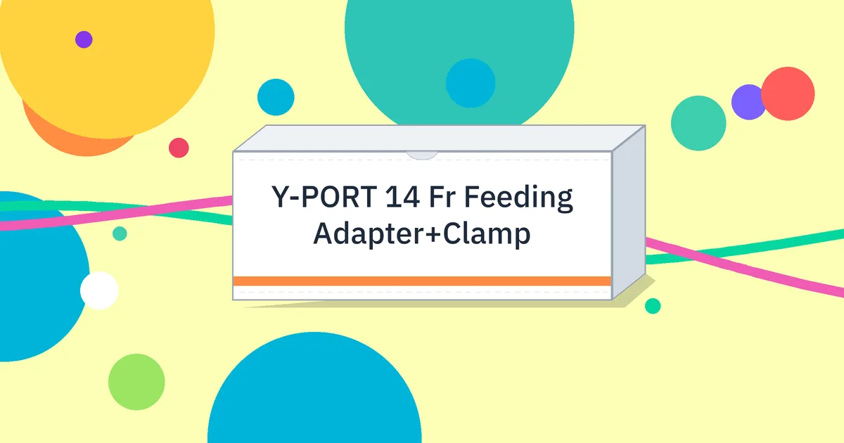 Symbolbild: Packung mit der Aufschrift Y-PORT 14 Fr Feeding Adapter+Clamp (PZN 20305173) – Verfügbarkeit und Bezug in Apotheken in Frankfurt am Main