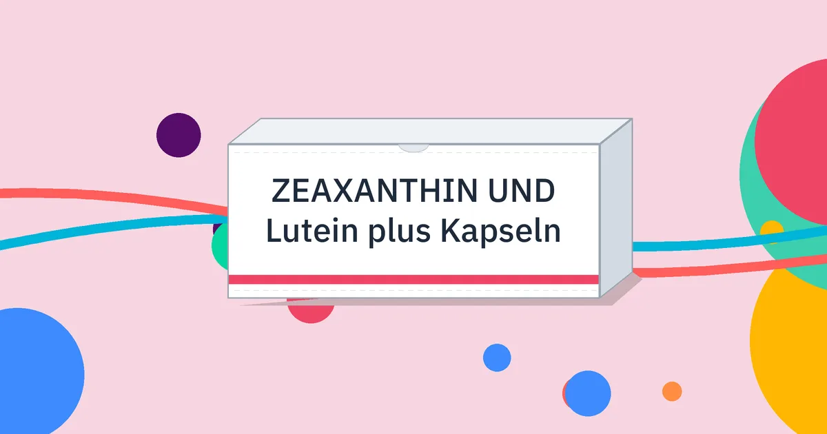 Symbolbild: Packung mit der Aufschrift ZEAXANTHIN UND Lutein plus Kapseln (PZN 19688341) – Verfügbarkeit und Bezug in Apotheken in Frankfurt am Main