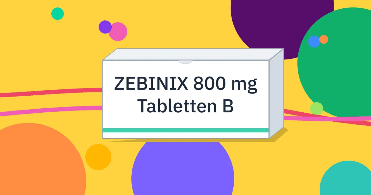 Symbolbild: Packung mit der Aufschrift ZEBINIX 800 mg Tabletten B (PZN 06328486) – Verfügbarkeit und Bezug in Apotheken in Frankfurt am Main