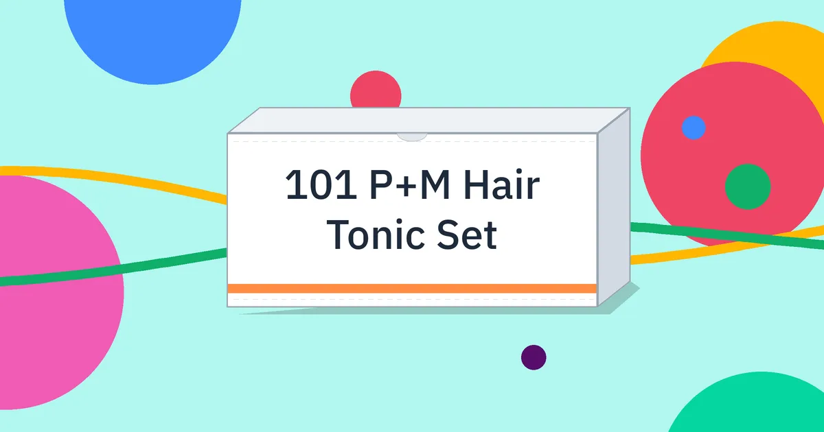 Symbolbild: Packung mit der Aufschrift 101 P+M Hair Tonic Set (PZN 04432558) – Verfügbarkeit und Bezug in Apotheken in Frankfurt am Main