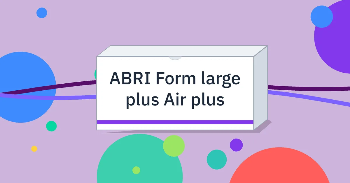 Symbolbild: Packung mit der Aufschrift ABRI Form large plus Air plus (PZN 04607963) – Verfügbarkeit und Bezug in Apotheken in Frankfurt am Main