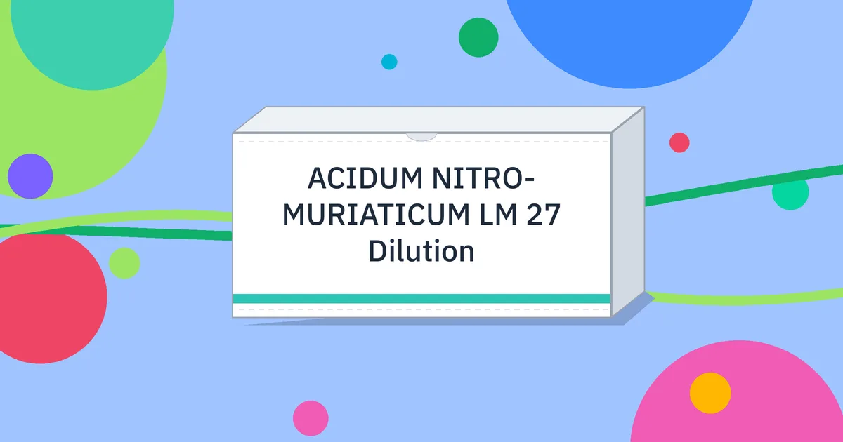 Symbolbild: Packung mit der Aufschrift ACIDUM NITRO-MURIATICUM LM 27 Dilution (PZN 13280484) – Verfügbarkeit und Bezug in Apotheken in Frankfurt am Main