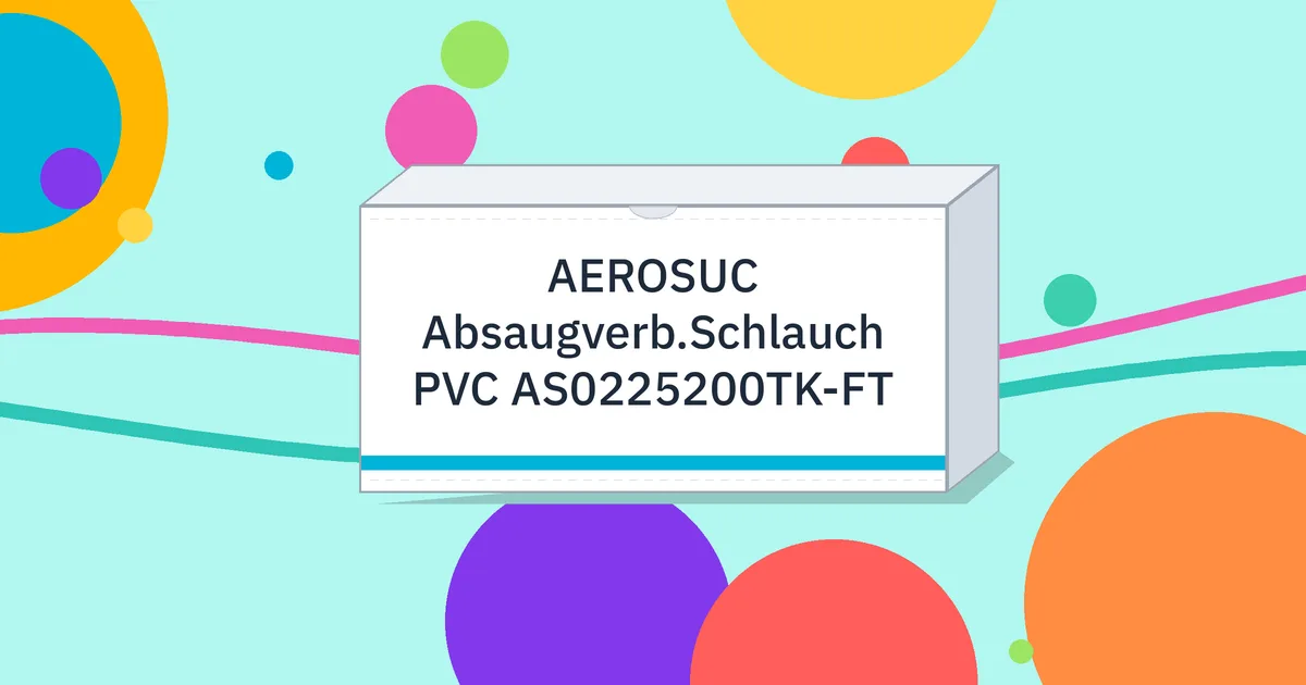 Symbolbild: Packung mit der Aufschrift AEROSUC Absaugverb.Schlauch PVC AS0225200TK-FT (PZN 10045251) – Verfügbarkeit und Bezug in Apotheken in Frankfurt am Main