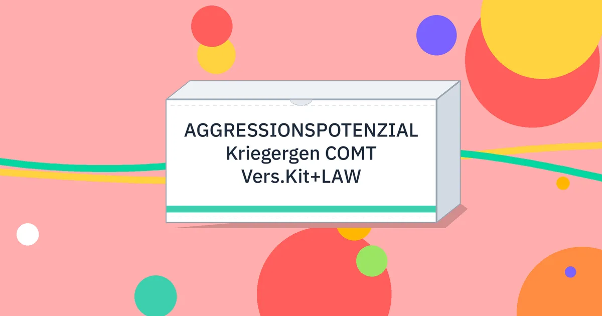 Symbolbild: Packung mit der Aufschrift AGGRESSIONSPOTENZIAL Kriegergen COMT Vers.Kit+LAW (PZN 16740029) – Verfügbarkeit und Bezug in Apotheken in Frankfurt am Main