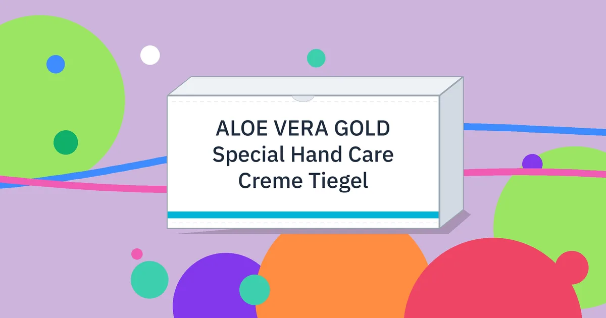 Symbolbild: Packung mit der Aufschrift ALOE VERA GOLD Special Hand Care Creme Tiegel (PZN 17454662) – Verfügbarkeit und Bezug in Apotheken in Frankfurt am Main