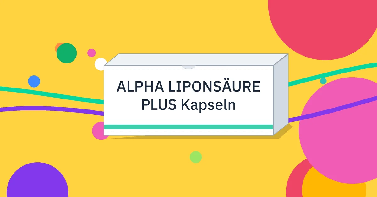 Symbolbild: Packung mit der Aufschrift ALPHA LIPONSÄURE PLUS Kapseln (PZN 06556939) – Verfügbarkeit und Bezug in Apotheken in Frankfurt am Main