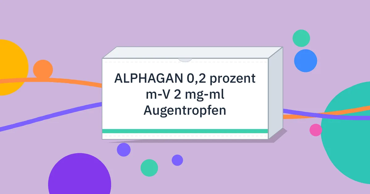 Symbolbild: Packung mit der Aufschrift ALPHAGAN 0,2 prozent m-V 2 mg-ml Augentropfen (PZN 03323749) – Verfügbarkeit und Bezug in Apotheken in Frankfurt am Main
