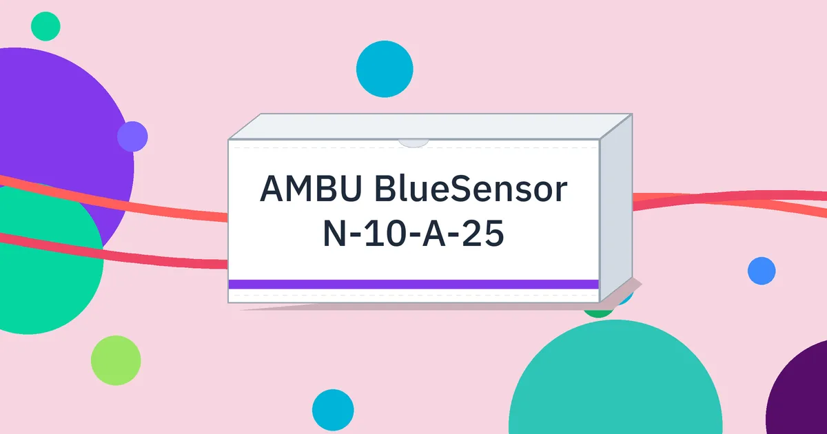 Symbolbild: Packung mit der Aufschrift AMBU BlueSensor N-10-A-25 (PZN 18708308) – Verfügbarkeit und Bezug in Apotheken in Frankfurt am Main