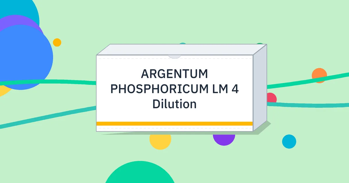 Symbolbild: Packung mit der Aufschrift ARGENTUM PHOSPHORICUM LM 4 Dilution (PZN 12769473) – Verfügbarkeit und Bezug in Apotheken in Frankfurt am Main
