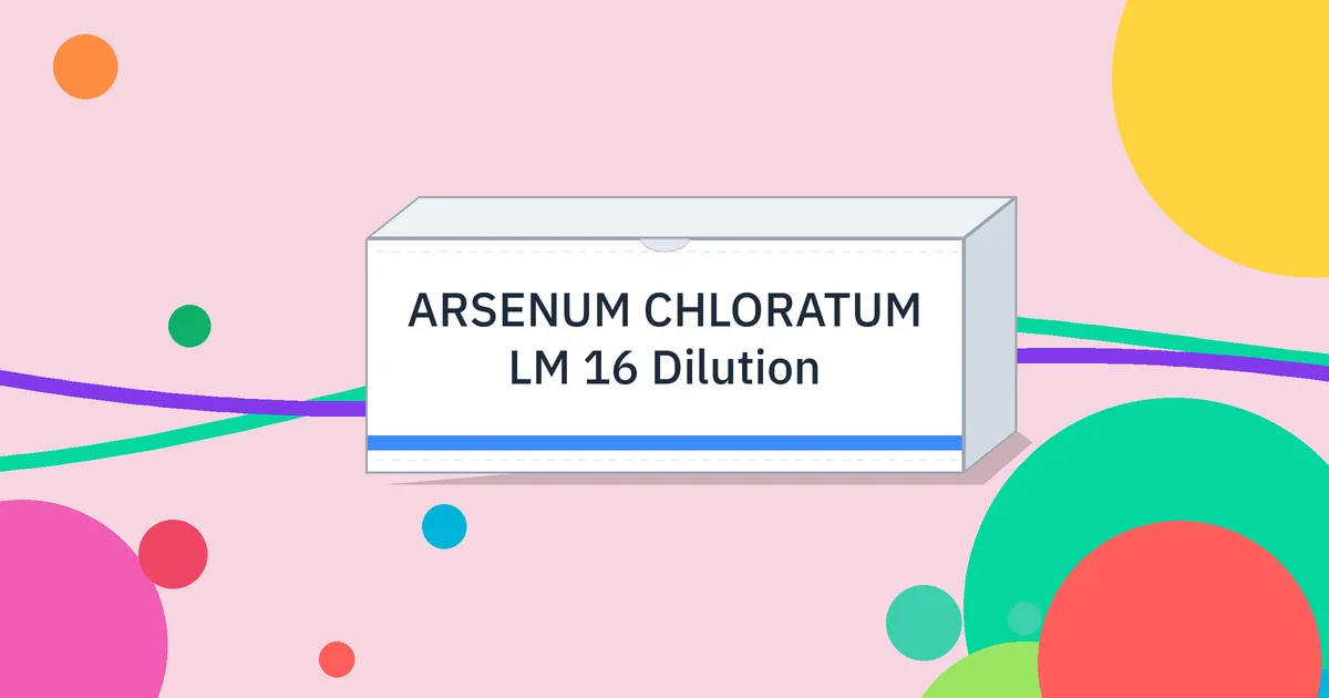 Symbolbild: Packung mit der Aufschrift ARSENUM CHLORATUM LM 16 Dilution (PZN 12771814) – Verfügbarkeit und Bezug in Apotheken in Frankfurt am Main