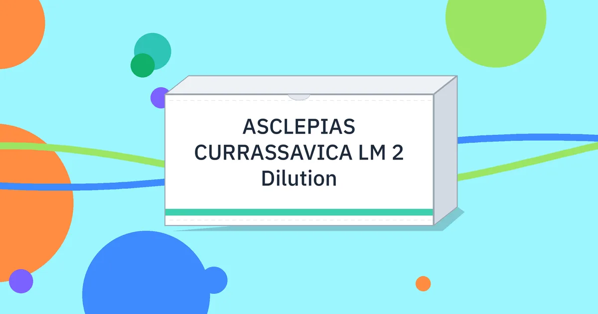 Symbolbild: Packung mit der Aufschrift ASCLEPIAS CURRASSAVICA LM 2 Dilution (PZN 13399831) – Verfügbarkeit und Bezug in Apotheken in Frankfurt am Main