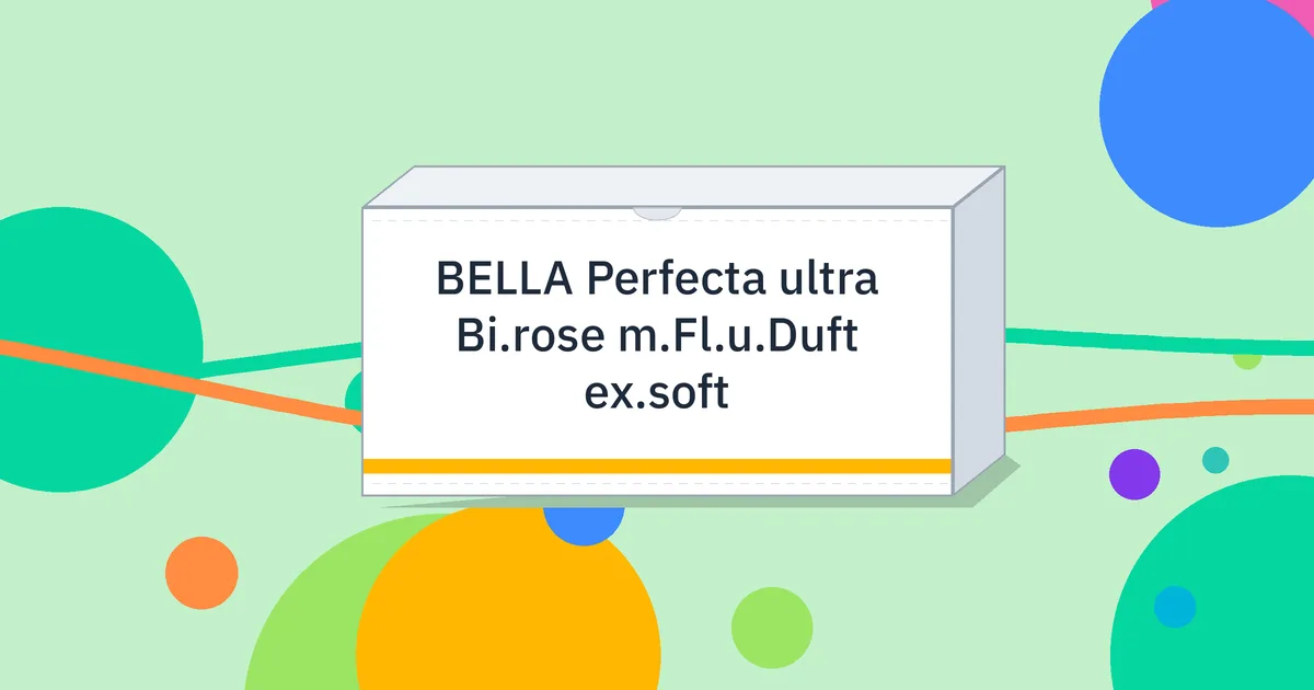 Symbolbild: Packung mit der Aufschrift BELLA Perfecta ultra Bi.rose m.Fl.u.Duft ex.soft (PZN 11276604) – Verfügbarkeit und Bezug in Apotheken in Frankfurt am Main