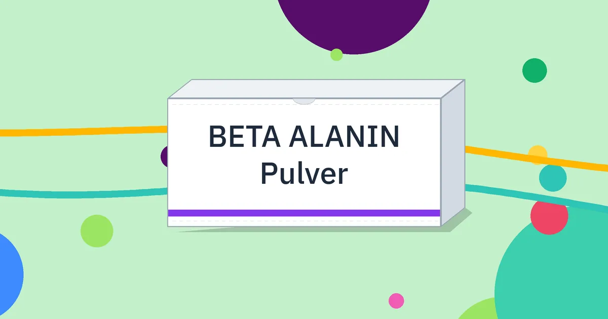 Symbolbild: Packung mit der Aufschrift BETA ALANIN Pulver (PZN 17568348) – Verfügbarkeit und Bezug in Apotheken in Frankfurt am Main