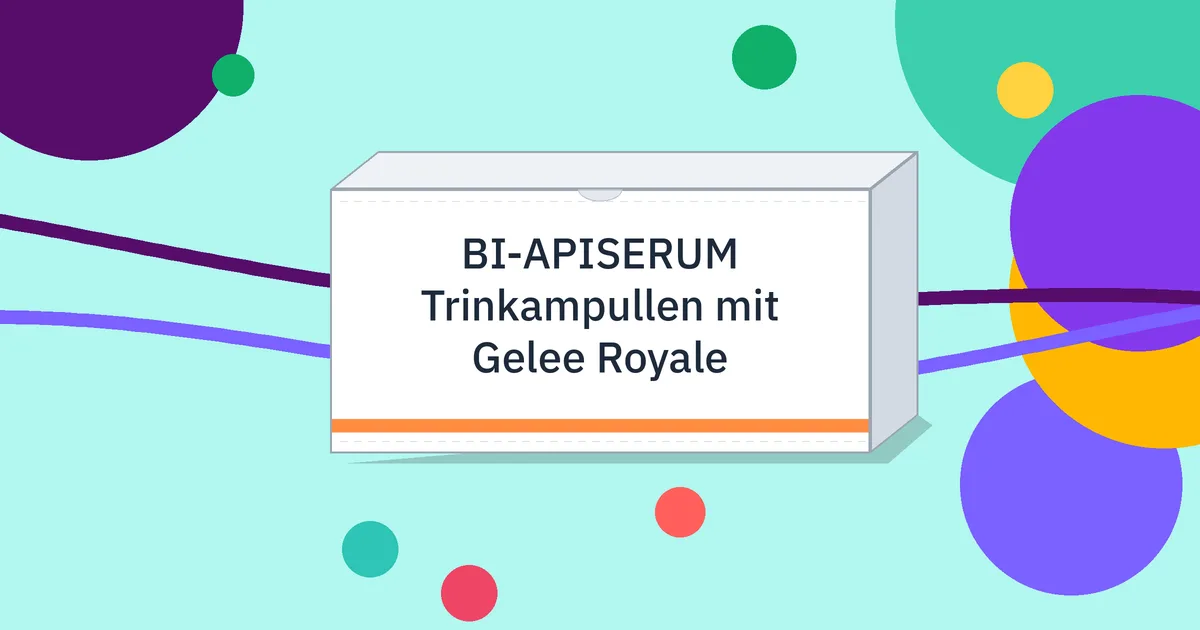 Symbolbild: Packung mit der Aufschrift BI-APISERUM Trinkampullen mit Gelee Royale (PZN 02457548) – Verfügbarkeit und Bezug in Apotheken in Frankfurt am Main