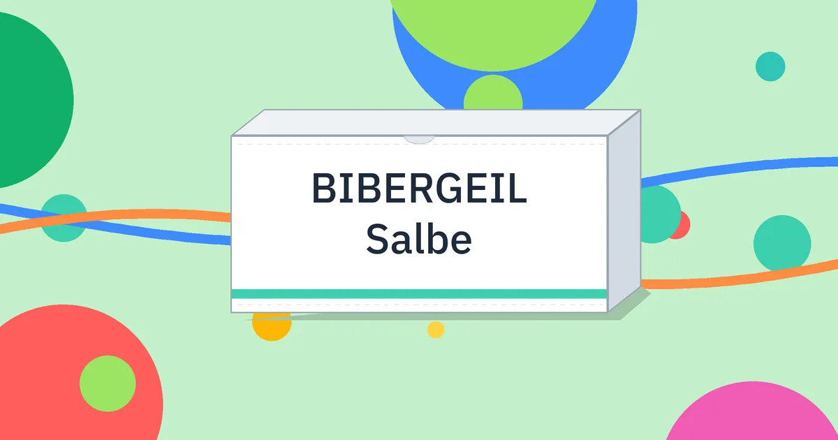 Symbolbild: Packung mit der Aufschrift BIBERGEIL Salbe (PZN 17937277) – Verfügbarkeit und Bezug in Apotheken in Frankfurt am Main