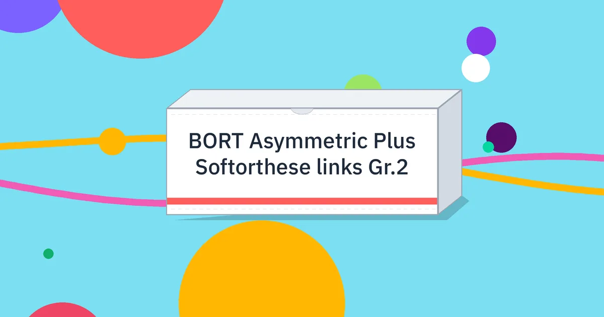 Symbolbild: Packung mit der Aufschrift BORT Asymmetric Plus Softorthese links Gr.2 (PZN 16843077) – Verfügbarkeit und Bezug in Apotheken in Frankfurt am Main