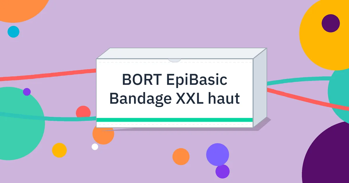 Symbolbild: Packung mit der Aufschrift BORT EpiBasic Bandage XXL haut (PZN 07673386) – Verfügbarkeit und Bezug in Apotheken in Frankfurt am Main