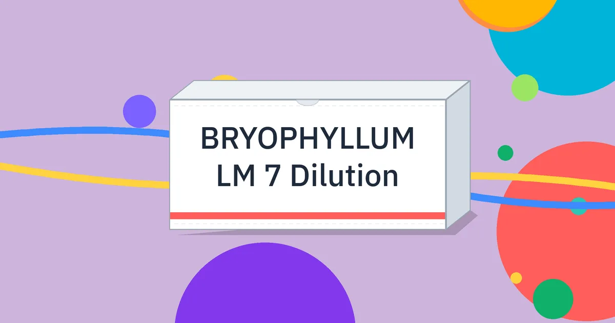 Symbolbild: Packung mit der Aufschrift BRYOPHYLLUM LM 7 Dilution (PZN 13397281) – Verfügbarkeit und Bezug in Apotheken in Frankfurt am Main