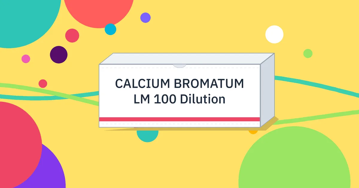 Symbolbild: Packung mit der Aufschrift CALCIUM BROMATUM LM 100 Dilution (PZN 13408168) – Verfügbarkeit und Bezug in Apotheken in Frankfurt am Main