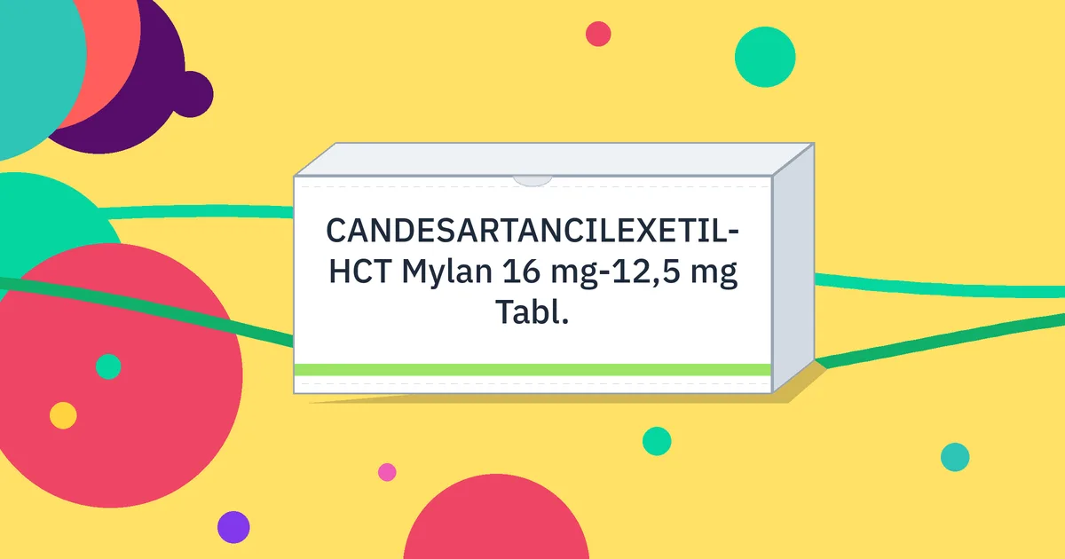Symbolbild: Packung mit der Aufschrift CANDESARTANCILEXETIL-HCT Mylan 16 mg-12,5 mg Tabl. (PZN 10787478) – Verfügbarkeit und Bezug in Apotheken in Frankfurt am Main