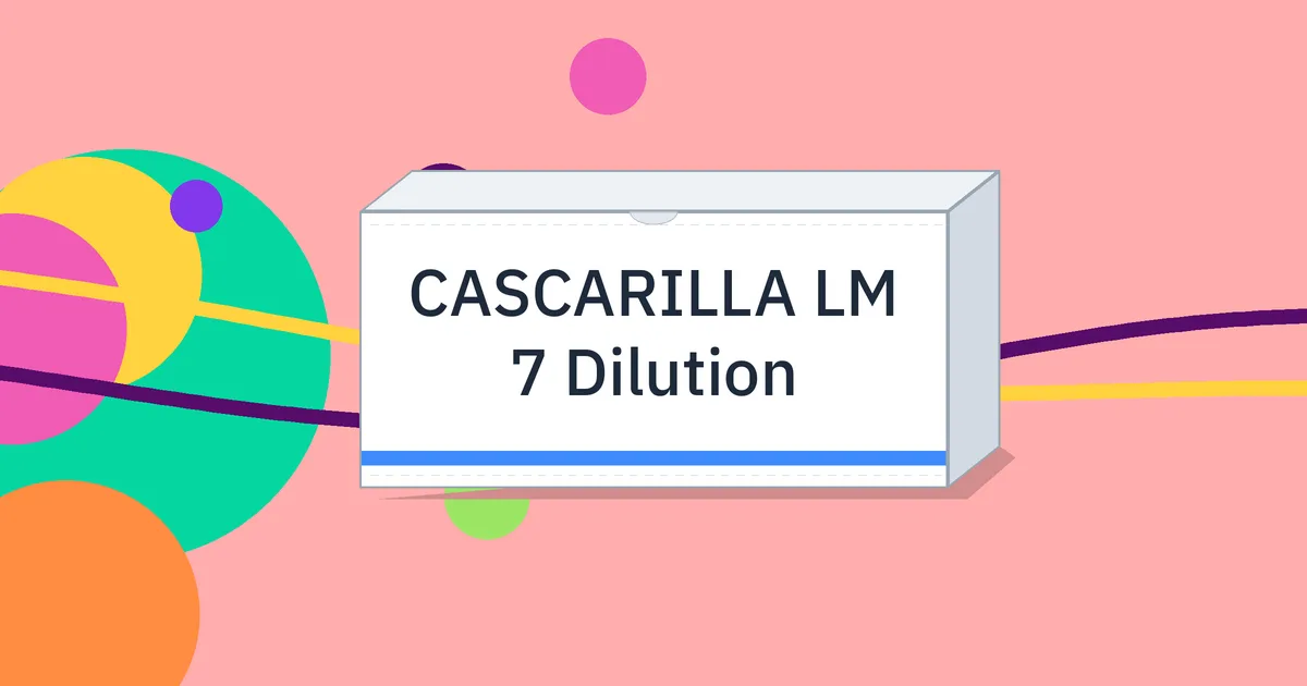 Symbolbild: Packung mit der Aufschrift CASCARILLA LM 7 Dilution (PZN 13433309) – Verfügbarkeit und Bezug in Apotheken in Frankfurt am Main