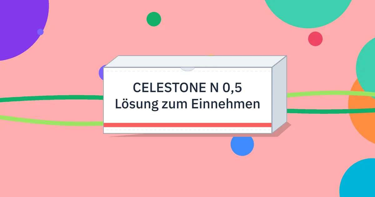 Symbolbild: Packung mit der Aufschrift CELESTONE N 0,5 Lösung zum Einnehmen (PZN 05484787) – Verfügbarkeit und Bezug in Apotheken in Frankfurt am Main