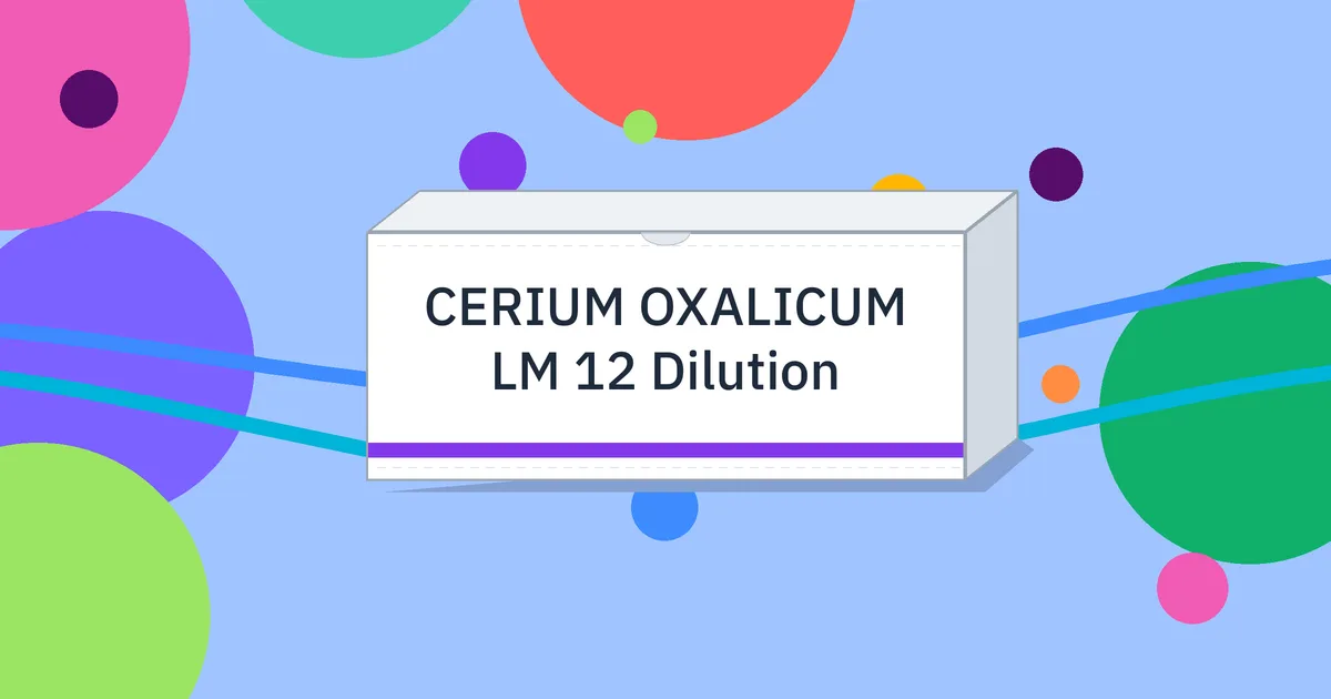 Symbolbild: Packung mit der Aufschrift CERIUM OXALICUM LM 12 Dilution (PZN 13438040) – Verfügbarkeit und Bezug in Apotheken in Frankfurt am Main