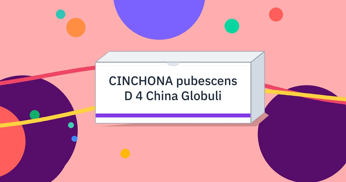 Symbolbild: Packung mit der Aufschrift CINCHONA pubescens D 4 China Globuli (PZN 14312163) – Verfügbarkeit und Bezug in Apotheken in Frankfurt am Main