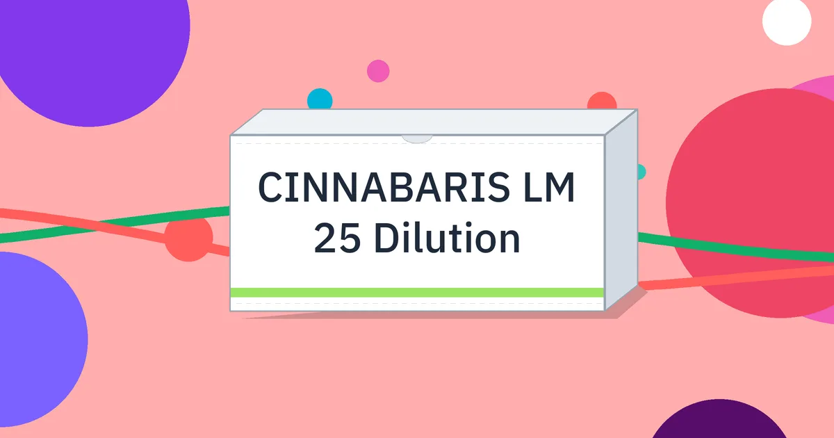 Symbolbild: Packung mit der Aufschrift CINNABARIS LM 25 Dilution (PZN 12820524) – Verfügbarkeit und Bezug in Apotheken in Frankfurt am Main