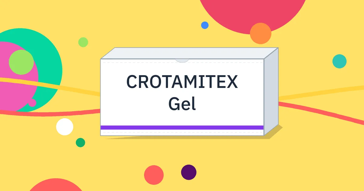Symbolbild: Packung mit der Aufschrift CROTAMITEX Gel (PZN 02759433) – Verfügbarkeit und Bezug in Apotheken in Frankfurt am Main