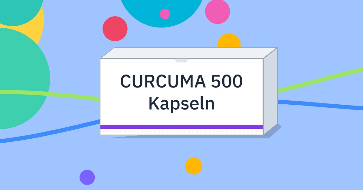 Symbolbild: Packung mit der Aufschrift CURCUMA 500 Kapseln (PZN 16044181) – Verfügbarkeit und Bezug in Apotheken in Frankfurt am Main
