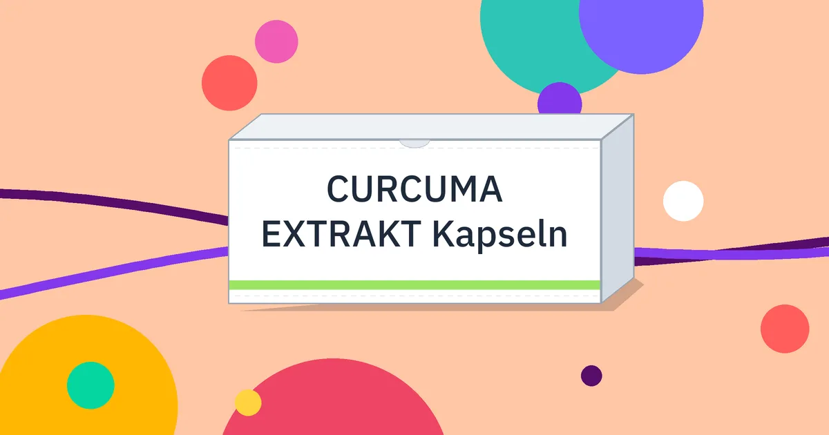 Symbolbild: Packung mit der Aufschrift CURCUMA EXTRAKT Kapseln (PZN 18839602) – Verfügbarkeit und Bezug in Apotheken in Frankfurt am Main
