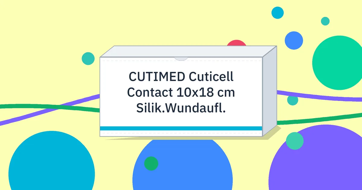 Symbolbild: Packung mit der Aufschrift CUTIMED Cuticell Contact 10x18 cm Silik.Wundaufl. (PZN 17971038) – Verfügbarkeit und Bezug in Apotheken in Frankfurt am Main