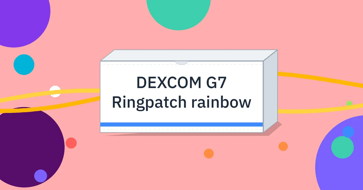 Symbolbild: Packung mit der Aufschrift DEXCOM G7 Ringpatch rainbow (PZN 19865731) – Verfügbarkeit und Bezug in Apotheken in Frankfurt am Main