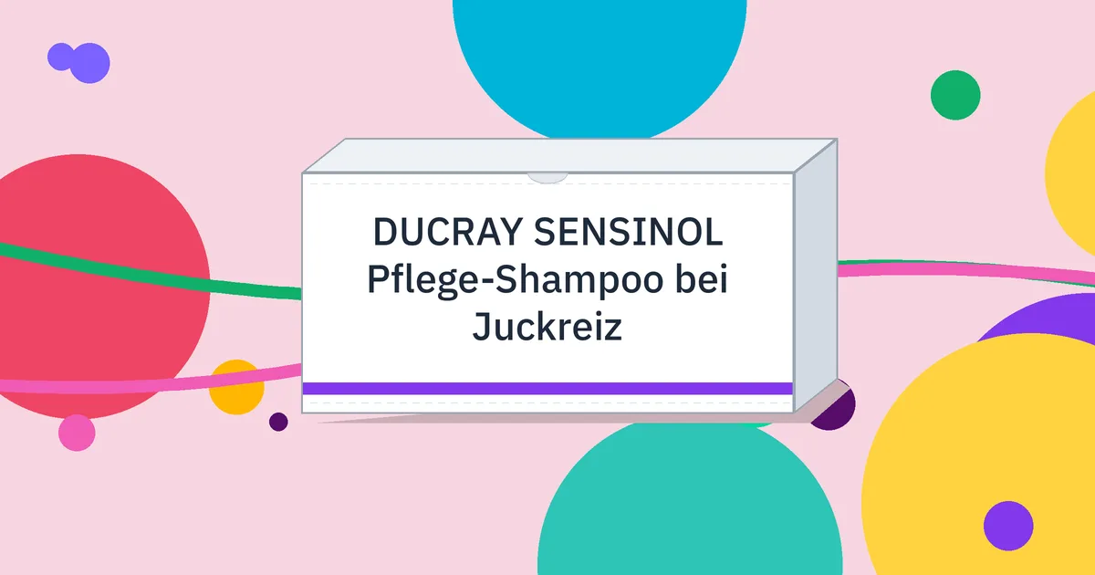 Symbolbild: Packung mit der Aufschrift DUCRAY SENSINOL Pflege-Shampoo bei Juckreiz (PZN 18844193) – Verfügbarkeit und Bezug in Apotheken in Frankfurt am Main