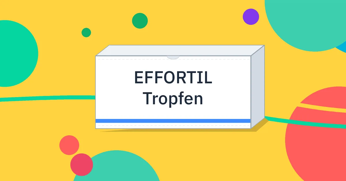 Symbolbild: Packung mit der Aufschrift EFFORTIL Tropfen (PZN 02770587) – Verfügbarkeit und Bezug in Apotheken in Frankfurt am Main
