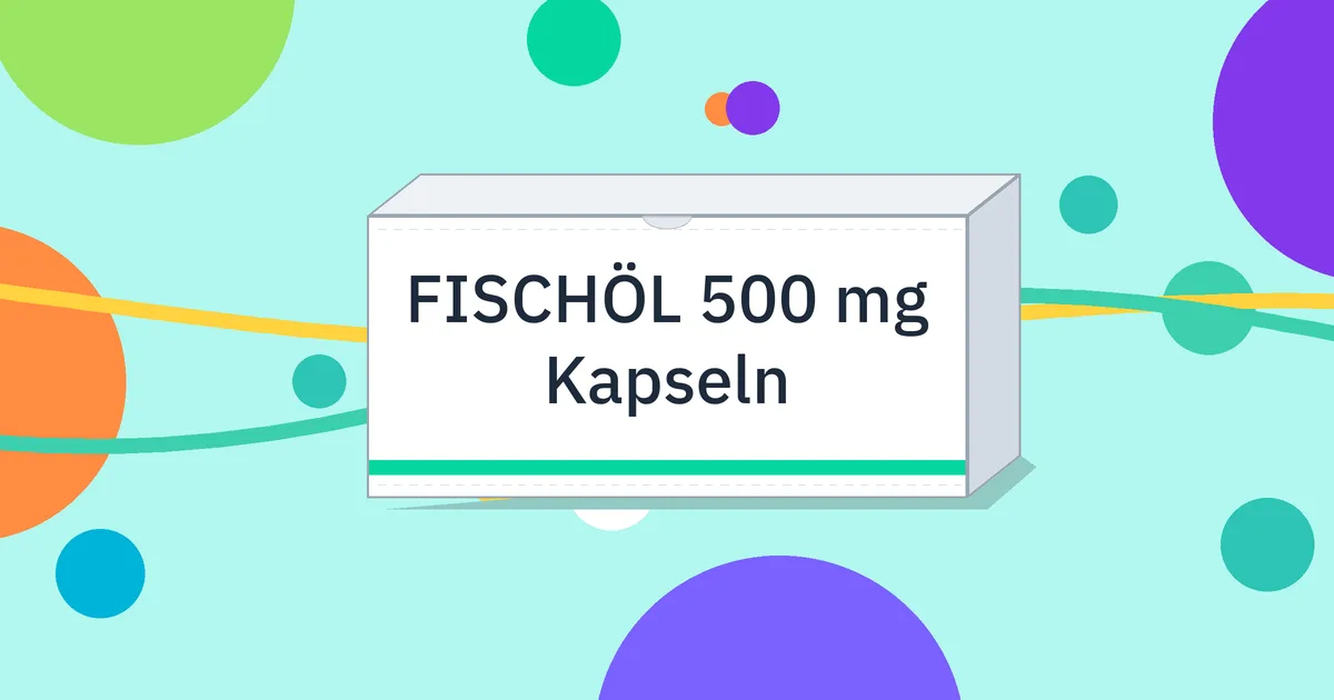 Symbolbild: Packung mit der Aufschrift FISCHÖL 500 mg Kapseln (PZN 18486888) – Verfügbarkeit und Bezug in Apotheken in Frankfurt am Main