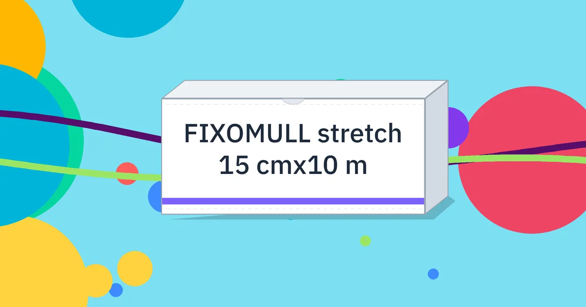Symbolbild: Packung mit der Aufschrift FIXOMULL stretch 15 cmx10 m (PZN 11559176) – Verfügbarkeit und Bezug in Apotheken in Frankfurt am Main