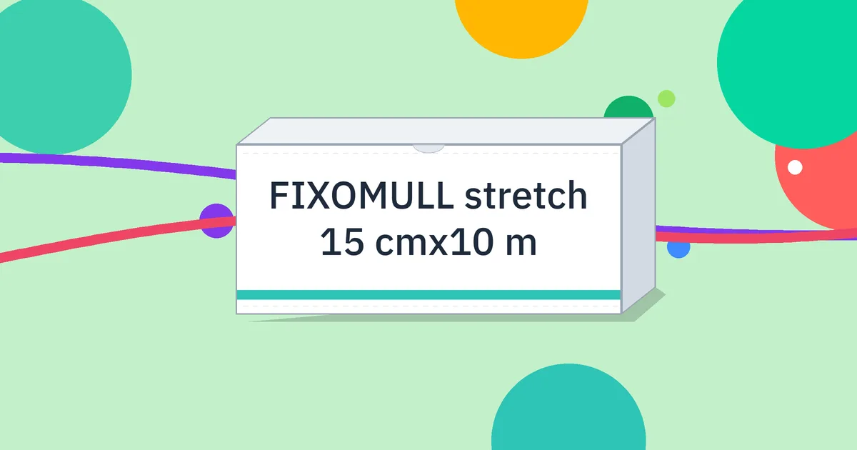 Symbolbild: Packung mit der Aufschrift FIXOMULL stretch 15 cmx10 m (PZN 16595892) – Verfügbarkeit und Bezug in Apotheken in Frankfurt am Main