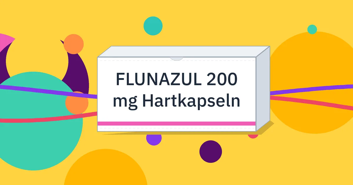 Symbolbild: Packung mit der Aufschrift FLUNAZUL 200 mg Hartkapseln (PZN 04103895) – Verfügbarkeit und Bezug in Apotheken in Frankfurt am Main