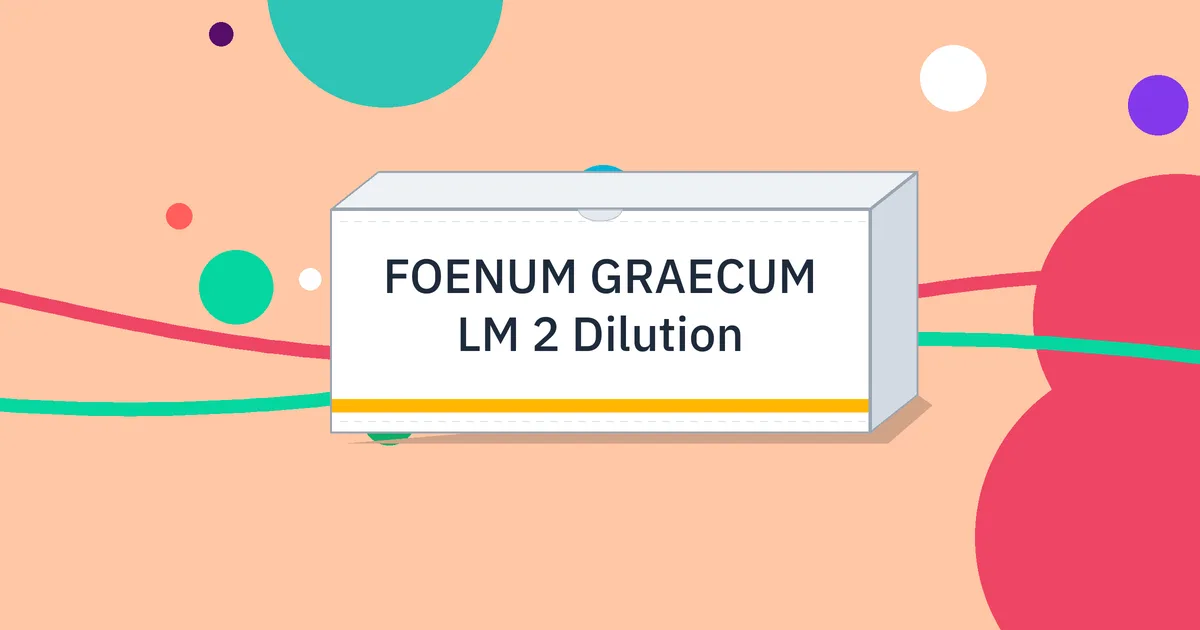 Symbolbild: Packung mit der Aufschrift FOENUM GRAECUM LM 2 Dilution (PZN 13490069) – Verfügbarkeit und Bezug in Apotheken in Frankfurt am Main