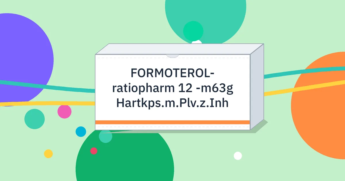 Symbolbild: Packung mit der Aufschrift FORMOTEROL-ratiopharm 12 -m63g Hartkps.m.Plv.z.Inh (PZN 12587915) – Verfügbarkeit und Bezug in Apotheken in Frankfurt am Main
