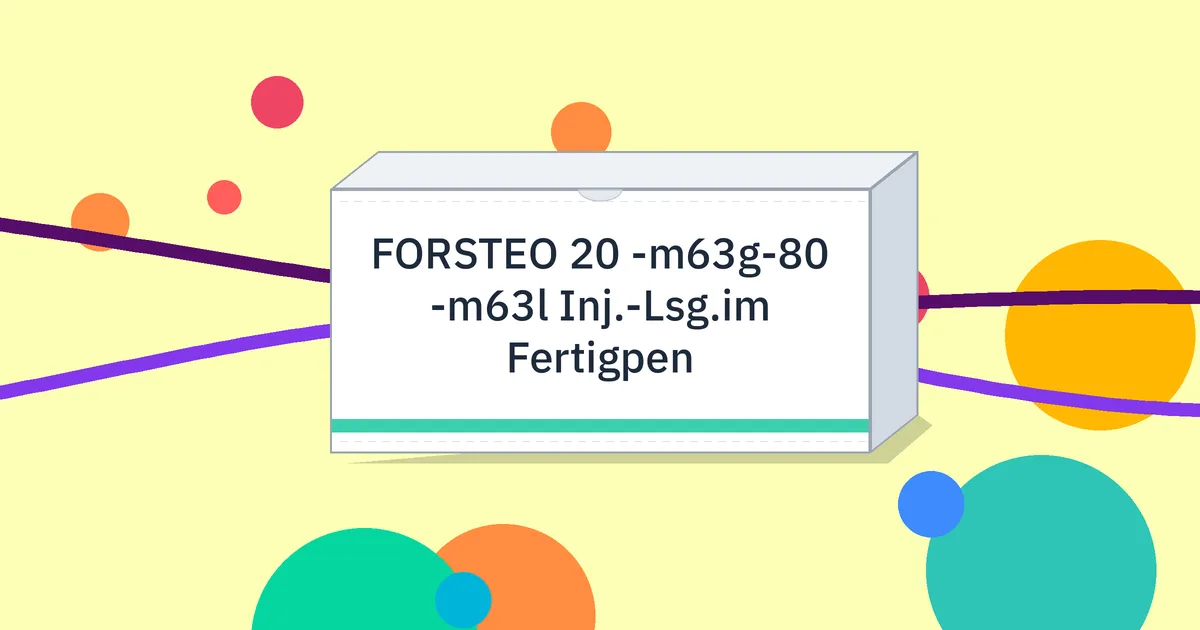 Symbolbild: Packung mit der Aufschrift FORSTEO 20 -m63g-80 -m63l Inj.-Lsg.im Fertigpen (PZN 05497809) – Verfügbarkeit und Bezug in Apotheken in Frankfurt am Main