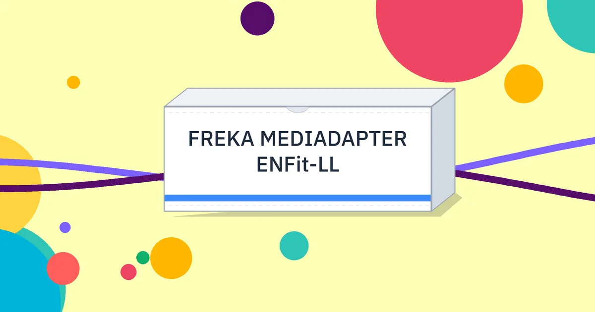 Symbolbild: Packung mit der Aufschrift FREKA MEDIADAPTER ENFit-LL (PZN 11668965) – Verfügbarkeit und Bezug in Apotheken in Frankfurt am Main