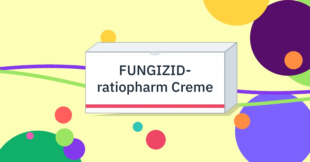 Symbolbild: Packung mit der Aufschrift FUNGIZID-ratiopharm Creme (PZN 04013749) – Verfügbarkeit und Bezug in Apotheken in Frankfurt am Main