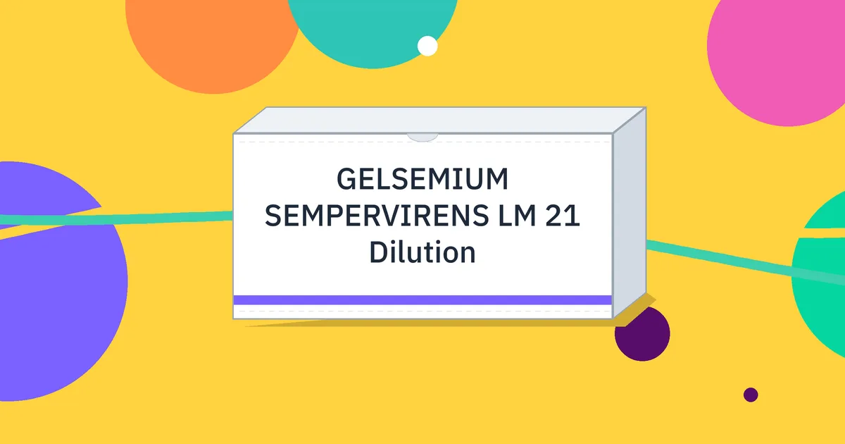Symbolbild: Packung mit der Aufschrift GELSEMIUM SEMPERVIRENS LM 21 Dilution (PZN 12875844) – Verfügbarkeit und Bezug in Apotheken in Frankfurt am Main