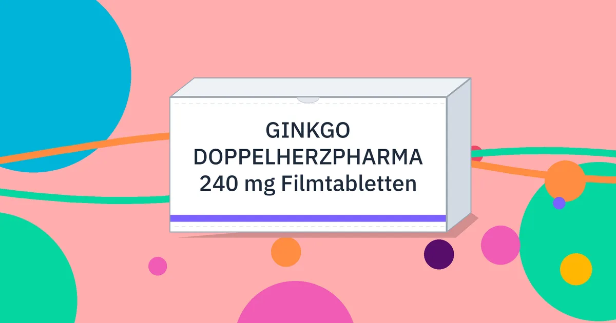 Symbolbild: Packung mit der Aufschrift GINKGO DOPPELHERZPHARMA 240 mg Filmtabletten (PZN 18746125) – Verfügbarkeit und Bezug in Apotheken in Frankfurt am Main