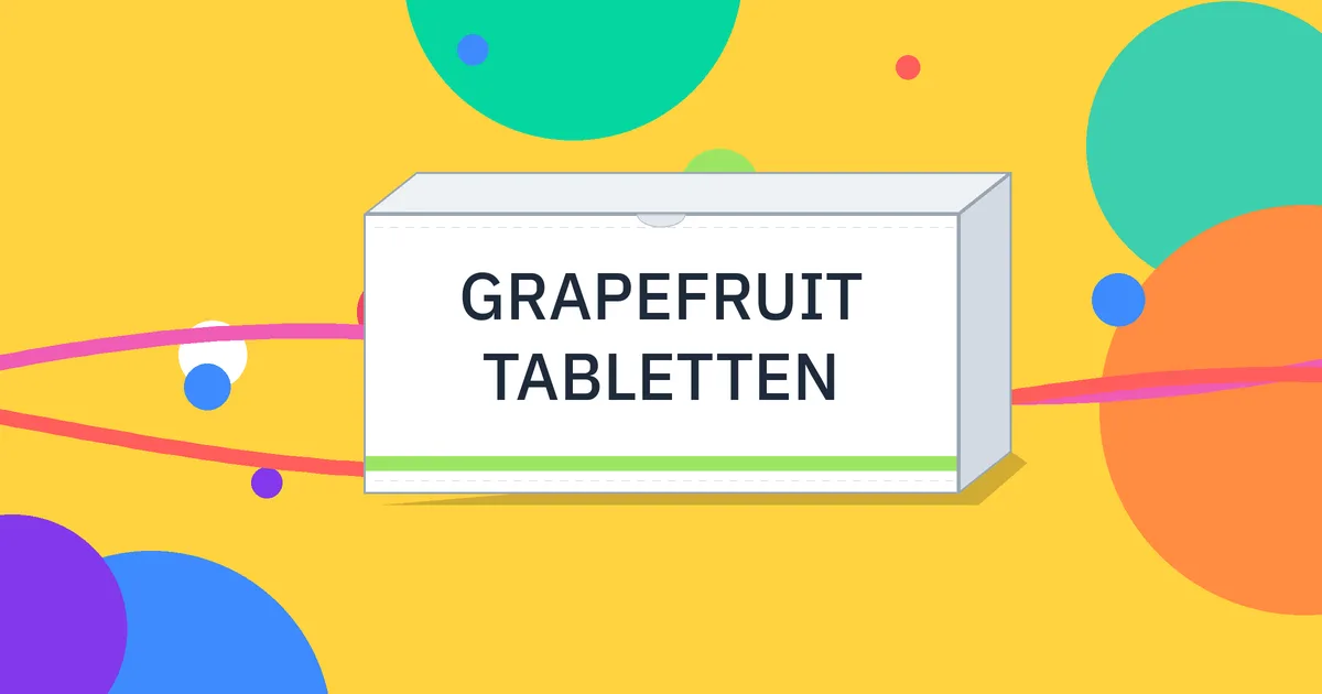 Symbolbild: Packung mit der Aufschrift GRAPEFRUIT TABLETTEN (PZN 08502209) – Verfügbarkeit und Bezug in Apotheken in Frankfurt am Main