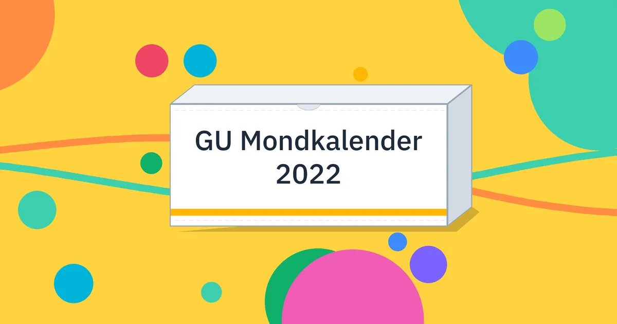 Symbolbild: Packung mit der Aufschrift GU Mondkalender 2022 (PZN 17384022) – Verfügbarkeit und Bezug in Apotheken in Frankfurt am Main