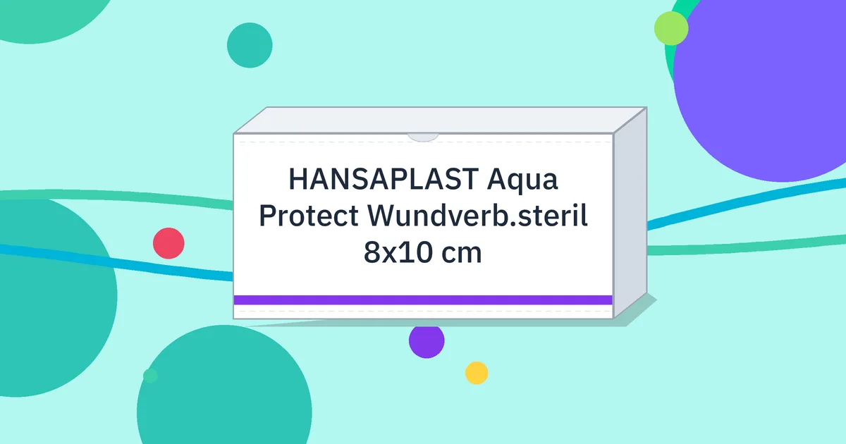Symbolbild: Packung mit der Aufschrift HANSAPLAST Aqua Protect Wundverb.steril 8x10 cm (PZN 16760121) – Verfügbarkeit und Bezug in Apotheken in Frankfurt am Main